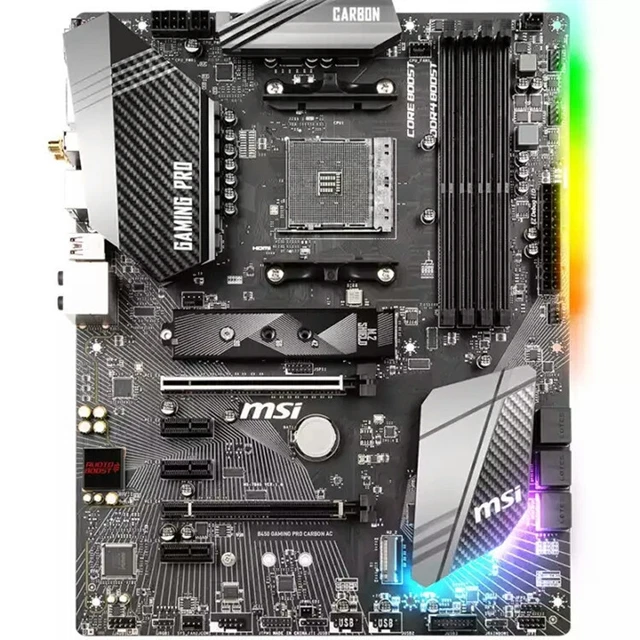 MSI B450 GAMING Pro Carbon Ac Motherboard Amd Am4 Atx Ddr4 £349.58 ...