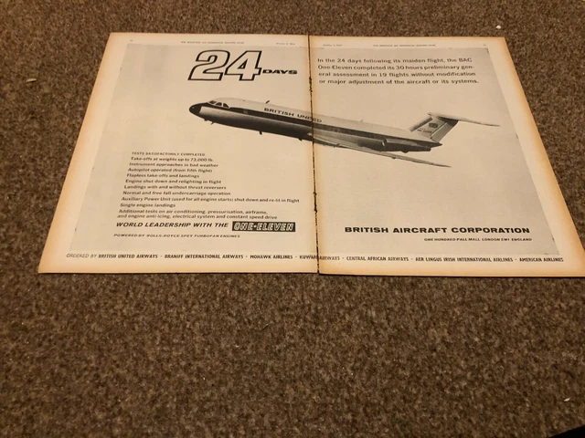 AC56 ADVERT 11X16 British Aircraft Corporation Pall Mall London. One ...