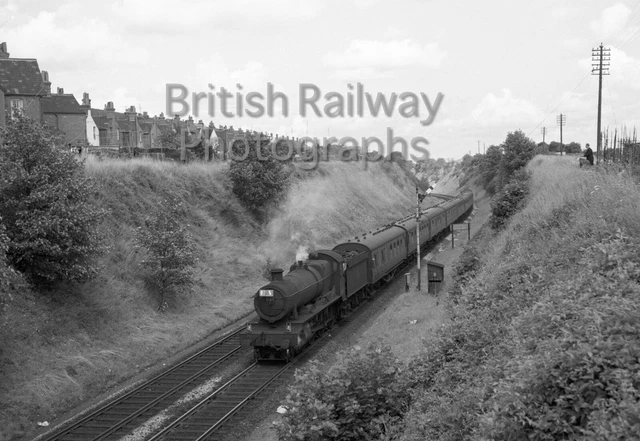 LARGER NEGATIVE BR British Railways Steam Loco 6951 Class HALL ...