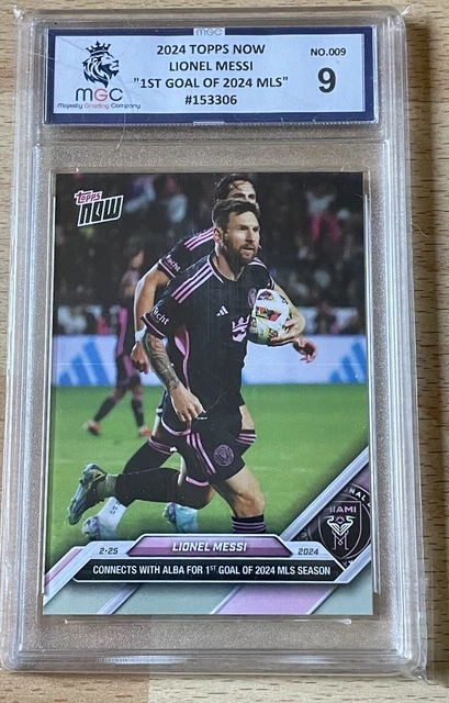 TOPPS NOW 2023 2024 Lionel Messi Inter Miami Card Number 9 Graded 9 £25 ...