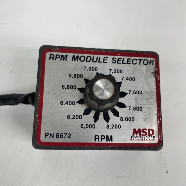 MSD 8672 RPM module Selector, 6000-8200 RPMs, 200 RPM Increments $64.95 ...