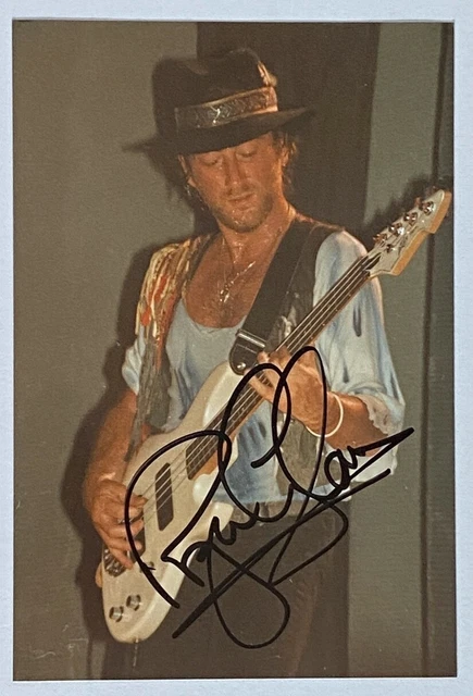 ROGER GLOVER - Deep Purple - Arc en Ciel - Photo Avec Autographe ...