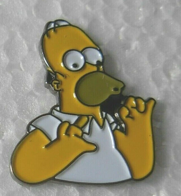 HOMER SIMPSON PIN badge. The Simpsons. Cartoon Dad. Metal Enamel £1.75 ...