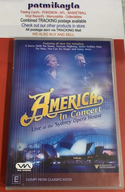 AMERICA DVD IN Concert Live At The Sydney Opera House Rare £17.68 ...