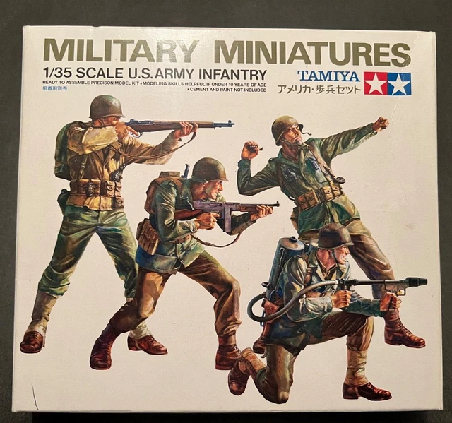 TAMIYA MODEL Soldiers U.S. ARMY INFANTRY 35013 MILITARY MODEL 1/35 ...