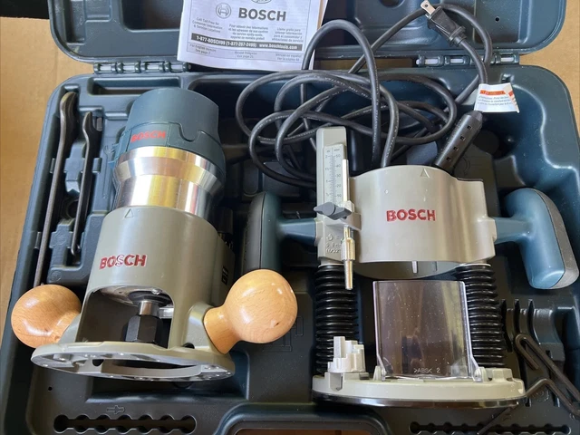 USED BOSCH 1617EVS Fixed-Base Router and Plunge-Base Kit 2.25 HP $125. ...
