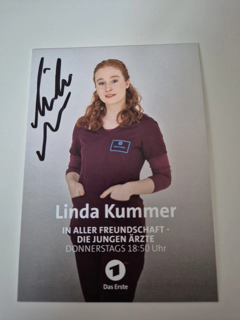 AUTOGRAMMKARTE VON LINDA Kummer ( In Aller Freundschaft ) EUR 1,00 ...
