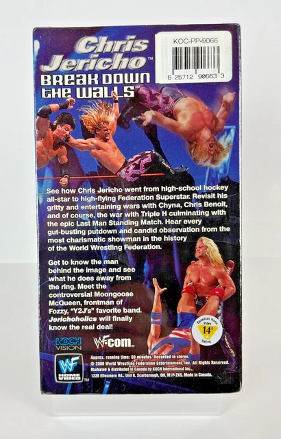 WWF BREAK Down the Walls wrestling vhs (2000) - Chris Jericho - new ...