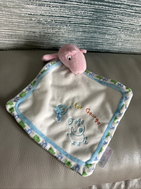 PEPPA PIG G P Is For George Blankie Rainbow Designs Comforter Baby Boy ...