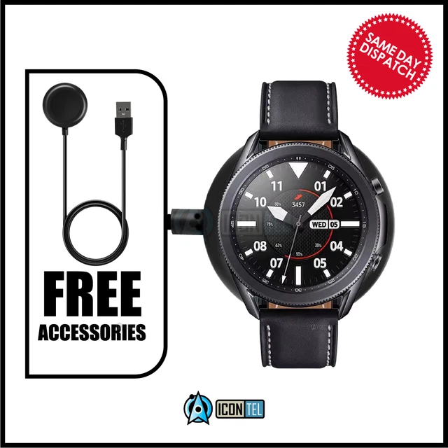 SAMSUNG GALAXY WATCH3 SM-R845 4G 45mm 8GB Black Smartwatch GRADE A £34. ...