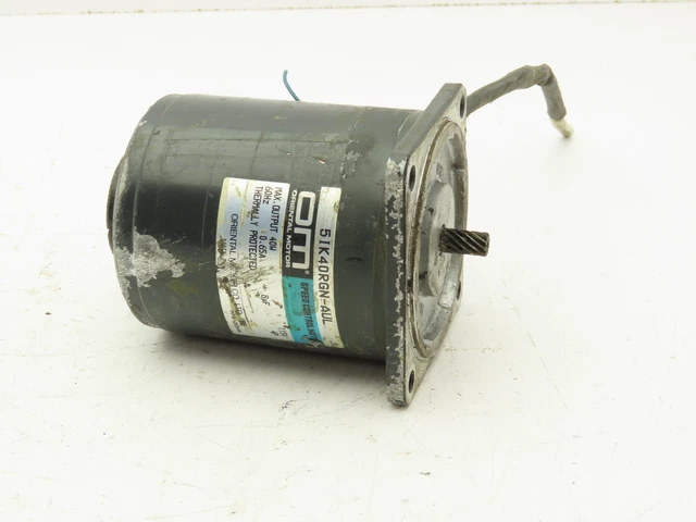 ORIENTAL MOTOR 5IK40RGN-AUL Speed Control Induction Motor 40W .65A 4P ...