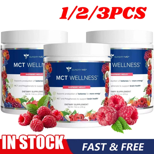 1-3X GUNDRY MD MCT WellnessPowder,Supports Energy&Brain,Raspberry ...