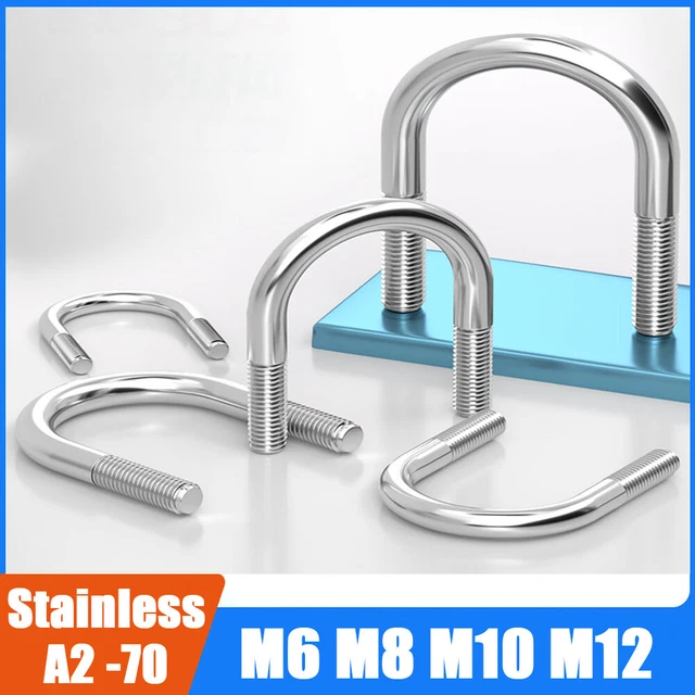 M6 M8 M10 M12 Bulloni a U viti di piegatura A2 acciaio inox a forma di ...