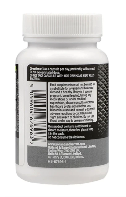 HOLLAND BARRETT CULTURES Complex 30 Capsules Precision Engineering PE £ ...