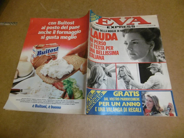 RIVISTA EVA EXPRESS N°38/1978 J.travolta N.lauda Alunni Del Sole S ...
