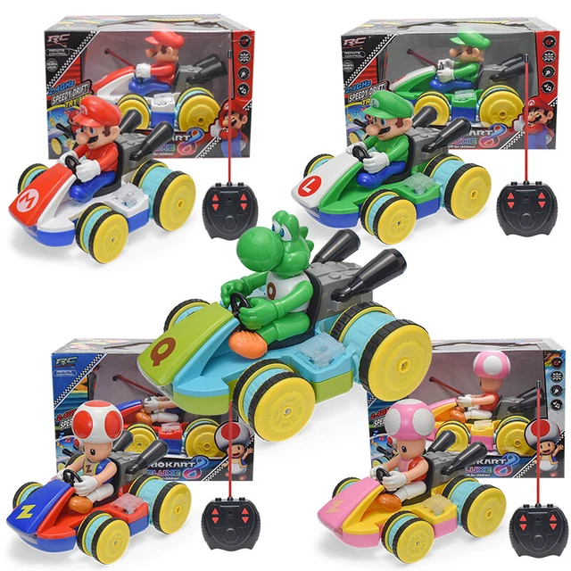 SUPER MARIO BROS Remote RC Car Luigi Mario Figures Toys Game Doll Model ...