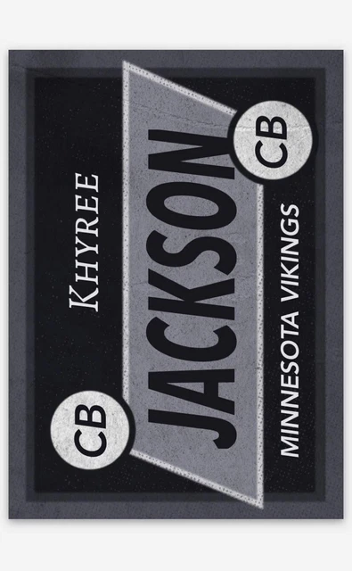 CARTA CALCIO KHYREE Jackson Minnesota Vikings ACEO! Rookie! Draft 2024 ...