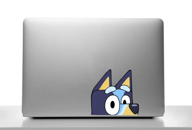 CUTE BLUEY THE Dog Peeker Peeking Bumper Window Vinyl Decal Kids Show ...