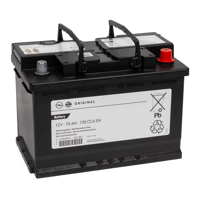 ORIGINAL GM OPEL Starterbatterie 12V 70Ah 720 CCA EN 95530794 B-WARE ...