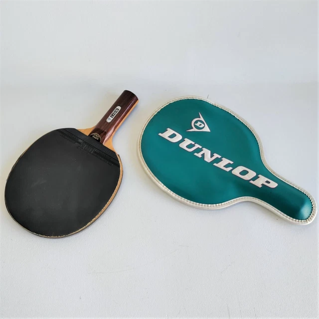 VINTAGE DUNLOP TABLE Tennis Bat Racket Lion With Case Ping Pong Ball ...