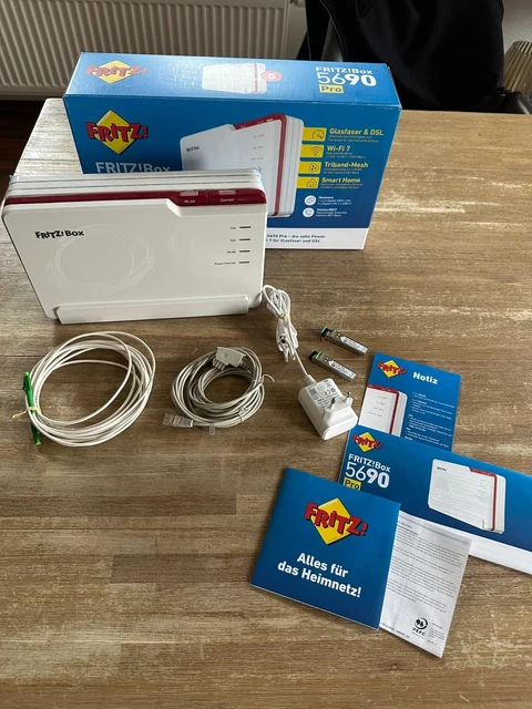 AVM FRITZ!BOX 5690 Pro – Wi-Fi 7 Router, Glasfaser & DSL, top Zustand ...