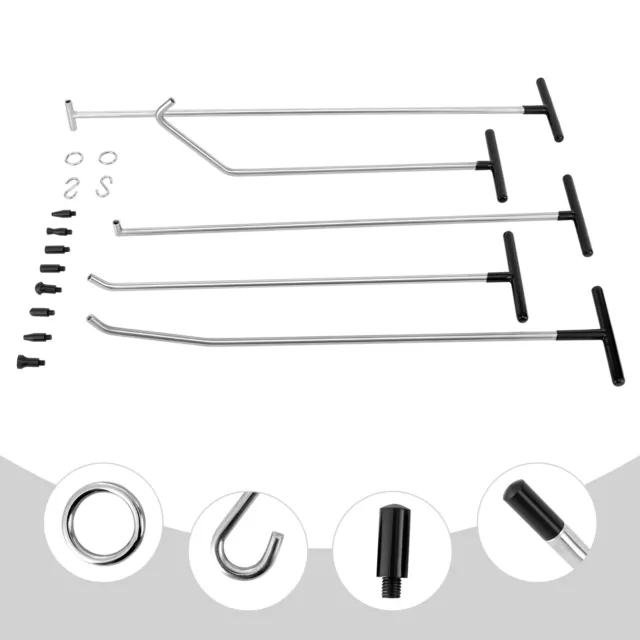 AUTO BODY PDR Tools Push Rods Kit Paintless Dent Repair Hail Removal ...