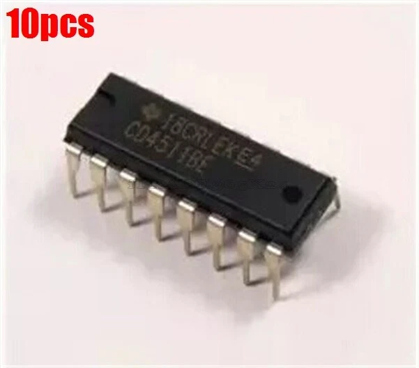 10PCS CD4511 CD4511BE 4511 Cmos Bcd To 7 Segment Latch Decoder New Ic vt $2.89 - PicClick AU