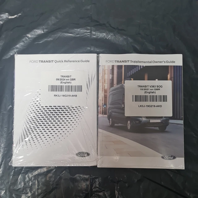 GENUINE FORD TRANSIT Supplemental Owner's Guide Quick Reference 2017 ...