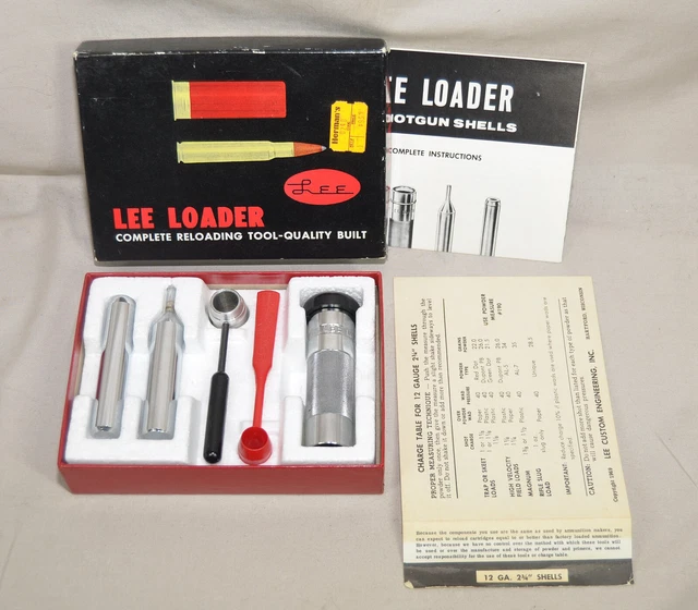 Lee Loader 12 Gauge Shotgun Shell Reloading Kit Complete 2 3 4 Shells
