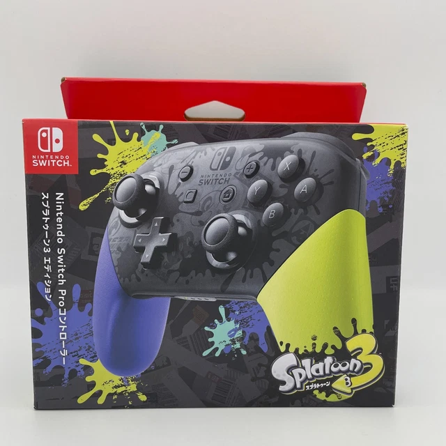 NINTENDO SWITCH PRO Controller Splatoon 3 Edition Brand New From Japan ...