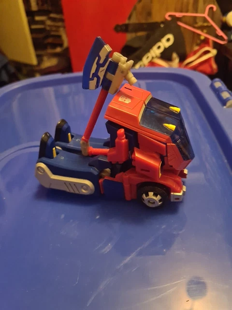 TRANSFORMERS ANIMATED CYBERTRON Mode Optimus Prime RARE RETRO Complete ...