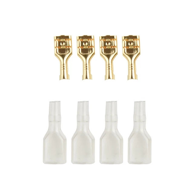 FEMALE SPADE INSULATED Wire Connectors Crimp Electrical Terminals Kit ...