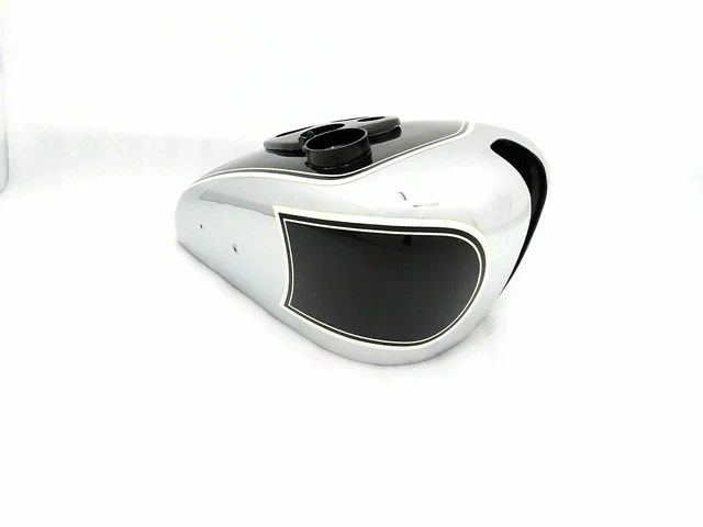 TRIUMPH T90 PRE War Model Black & Chrome Painted Petrol Fuel Tank £235. ...