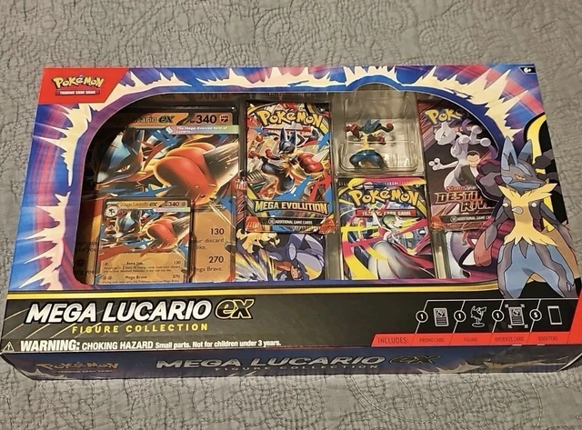 POKEMON TCG MEGA Lucario EX Premium Figure Collection Box Sealed (Lot ...