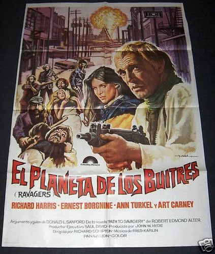 1979 RAVAGERS ORIGINAL SPAIN POSTER Post-Apocalyptic Post-Nuke SCI-FI ...