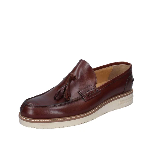 CHAUSSURES HOMMES BRUNO VERRI 40 Ue Mocassins Brun Cuir BC538-40 EUR 61 ...