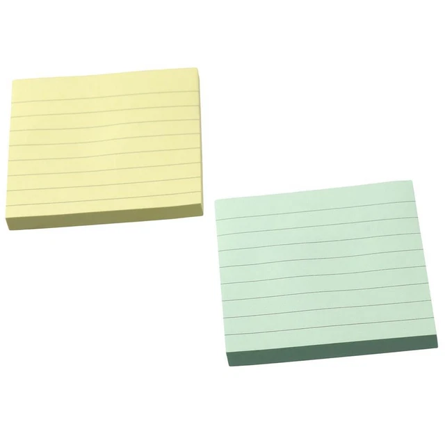 STRONG ADHESIVE LINED Stick Notes Post Memos Memo Pad Sticky Notes Pad ...