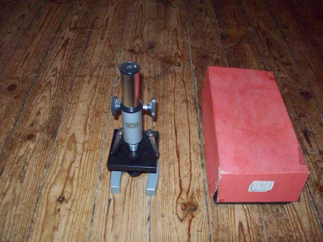 MICROSCOPE ANCIEN VINTAGE années 50/60 avec sa boîte. EUR 15,00 ...