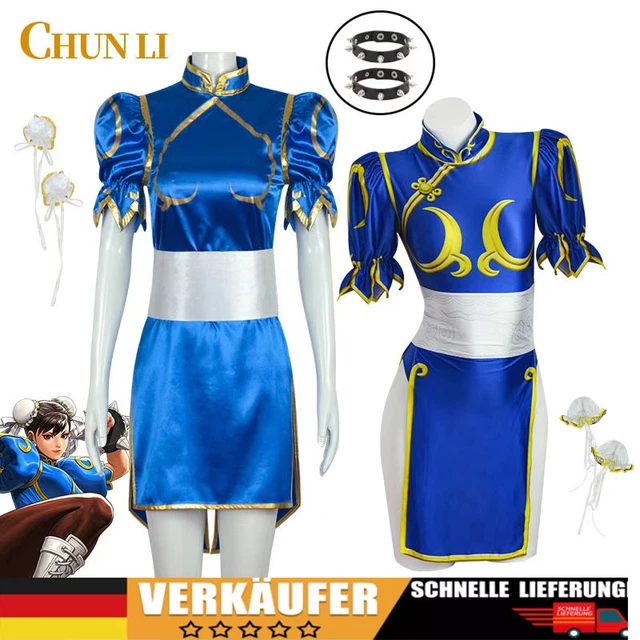 STREET FIGHTER CHUN Li Cosplay Costume Outfits Halloween Jumpsuit ...