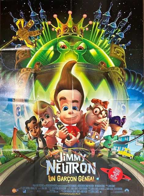 AFFICHE CINÉMA JIMMY NEUTRON 120x160cm Poster / John A. Davis ...