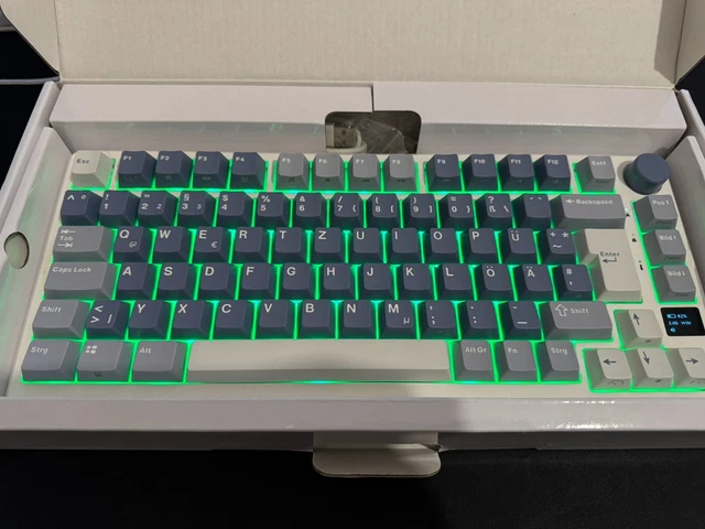 RK ROYAL KLUDGE M75 Gaming Tastatur kabellos 75% TKL Mechanisch RED ...