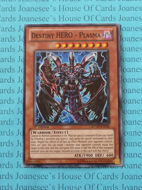 DESTINY HERO - Plasma RYMP-EN036 Common Yu-Gi-Oh Card 1st Edition New $2.48 - PicClick CA