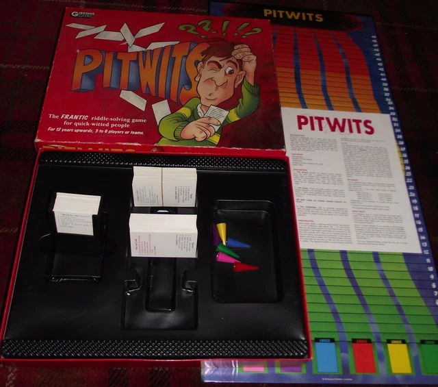 SUPERB GIBSONS PITWITS Riddle-Solving Game For Quick-Witted People ...