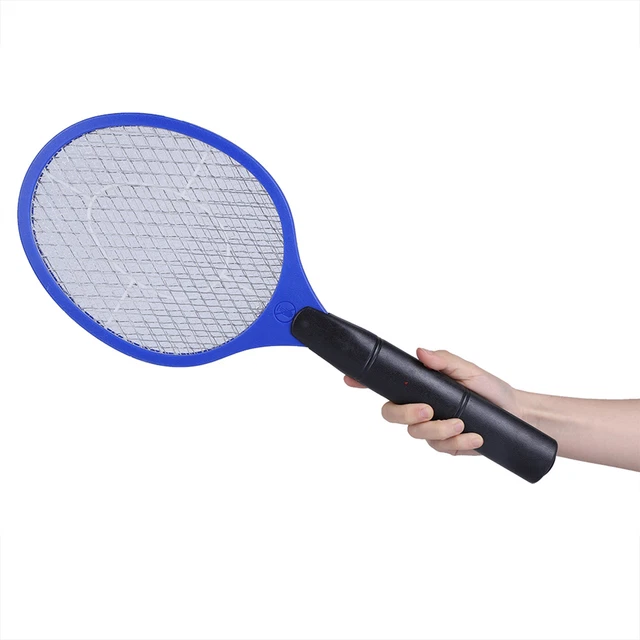 CORDLESS BATTERY POWER Electric Fly Mosquito Swatter Bug Zapper Rackets ...