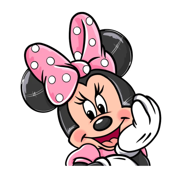PRE CUT MINNIE mouse Edible image/ Minnie mouse cake topper/ Wink eyes ...