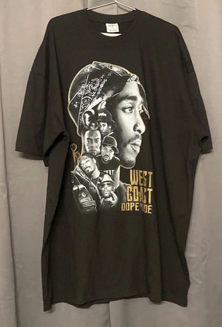 RARE TUPAC WEST Coast Dope Side Shaka Wear Graphic T Size 5XL £44.58 ...