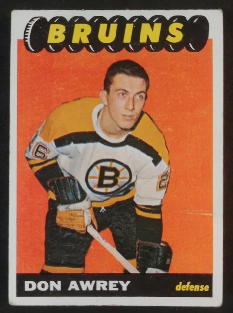DON AWREY RC 1965-66 Topps #99 Boston Bruins NHL Hockey Vintage Rookie ...