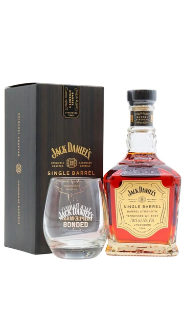 JACK DANIEL'S - Single Barrel Cask Strength Whiskey (Includes Branded ...