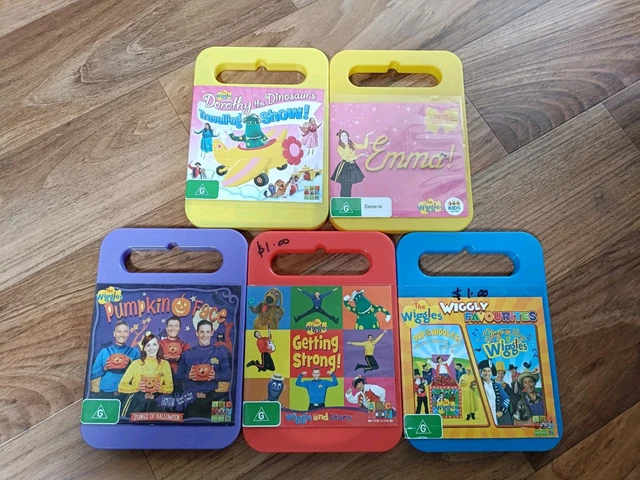 THE WIGGLES DVD Bundle x 5 ABC Kids Region 4 Carry Case Editions VGC ...