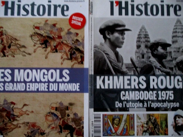 LOT DE 2 Revue L'HISTOIRE / Les MONGOLS, les KHMERS ROUGES EUR 24,50 ...